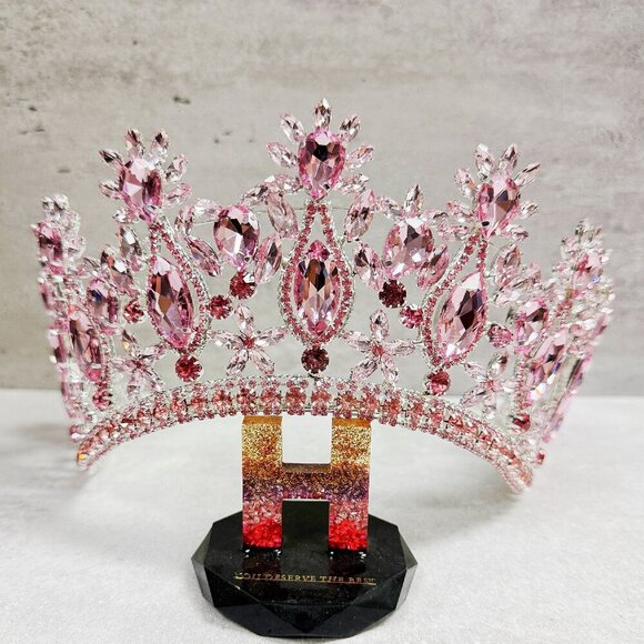 Handmade | Accessories | Pink Wedding Crown Royal Princess Crown ...